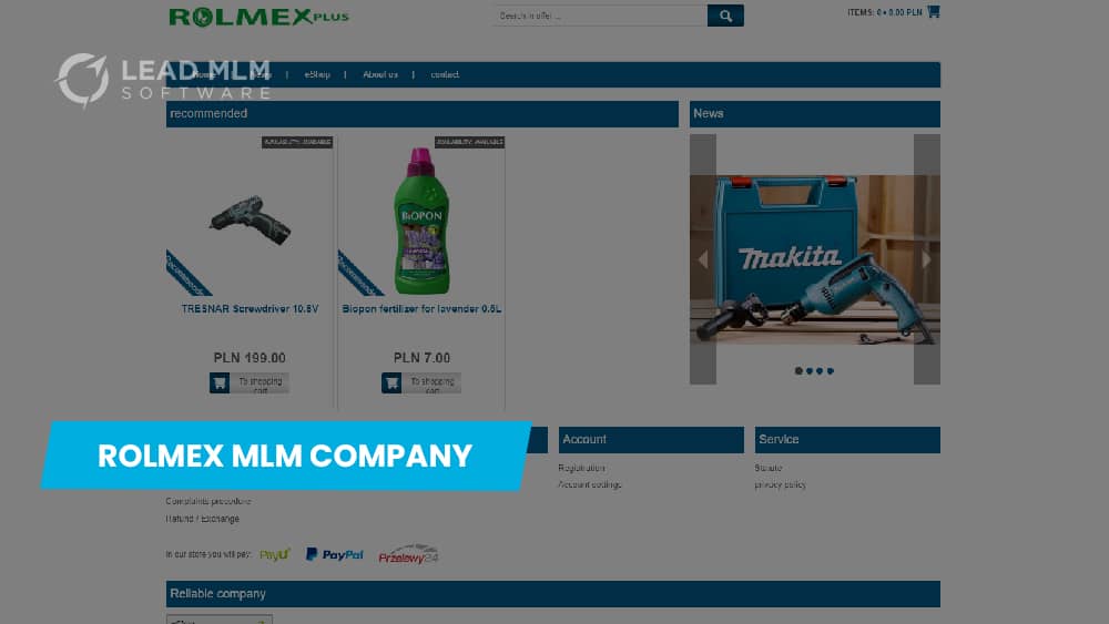 Rolmex MLM Company: Profile, Products, History, Benefits, Reviews